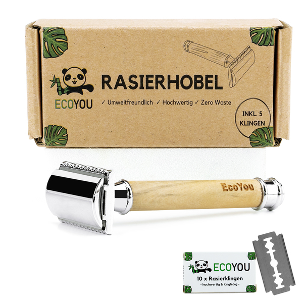 EcoYou - EcoYou® Rasierhobel 10 Klingen Nassrasierer Rasierer Damen ...