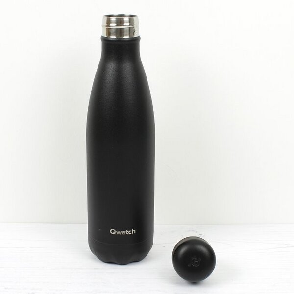 Qwetch - Isolierte Trinkflasche All Black 500ml | Avocadostore