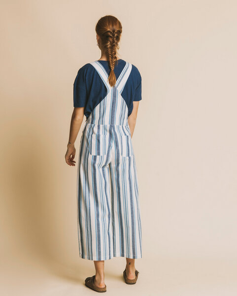 thinking mu - Jumpsuit - Blue Stripes Kasai | Avocadostore