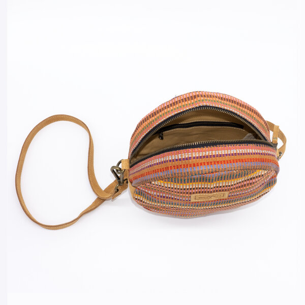 Woven - Damen Tasche Umhängetasche Rundtasche Woven Lea Round Side Bag ...