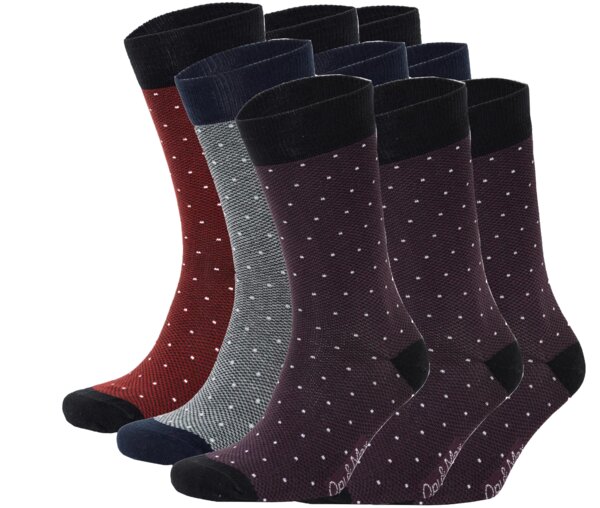 Opi & Max - 9er Set Pique Pattern Socken Biobaumwolle | Avocadostore
