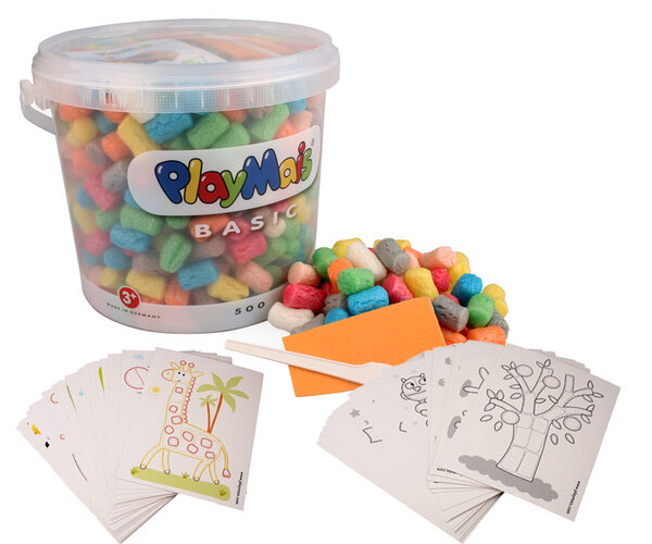 PlayMais - Playmais Set - 5L Bausteine inkl. Set Cards Schule ...