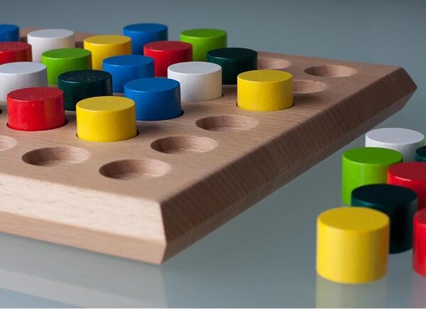 Gerhards Spiel & Design - Edles Holzspiel Paletto, mit 36 Holzzylindern ...