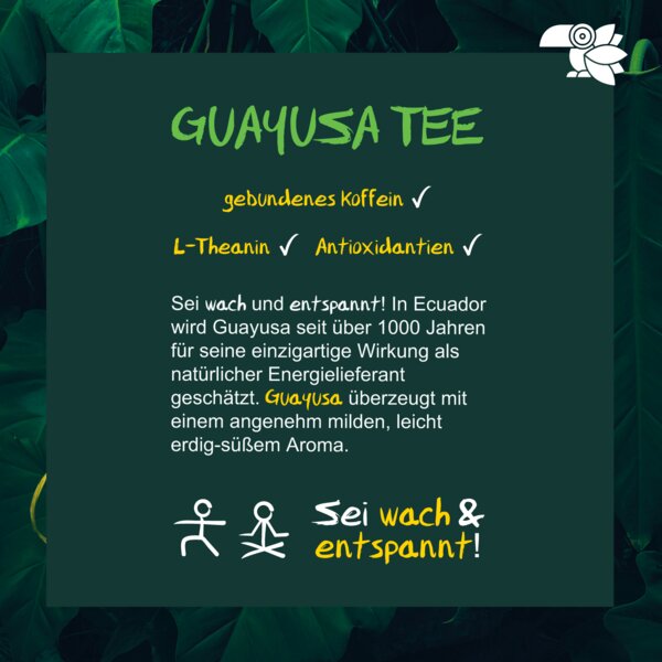 JUMA-TEA - Guayusa Kräutertee JUMA-TEA DAS NEUE WACH im Mehrwegglas ...