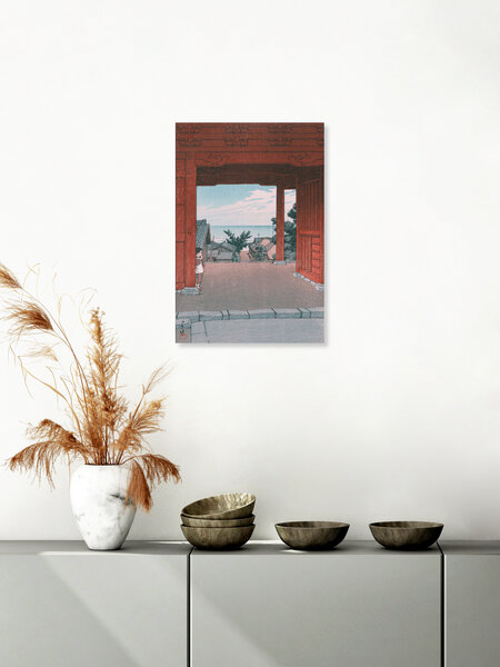 Photocircle - Tamon Temple At Hamahagi In Boshu by Hasui Kawase ...