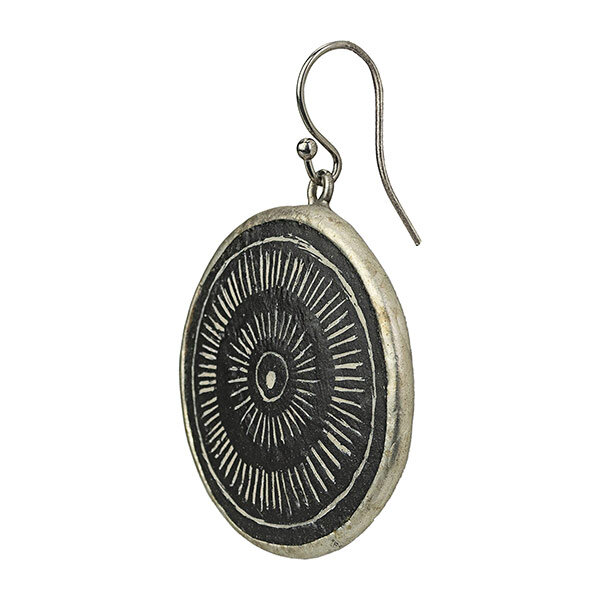 Mambu Design - Upcycling Ohrringe - Aura - Straußeneischmuck | Avocadostore