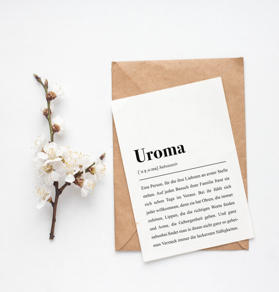 aemmi - Uroma: Karte mit Umschlag - Definition Uroma | Avocadostore