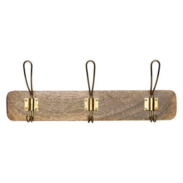 TRANQUILLO - Hakenpaneel mit 3 Haken aus Mangoholz (H292) | Avocadostore