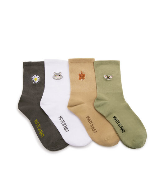 Matt & Nat - 4er Set - Box Onesize Socken - Crew Sock Set - aus Bio ...