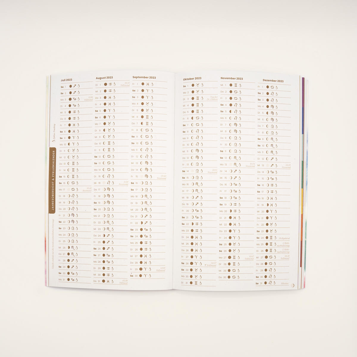 Candrakala - Batik Set // Mond-Yoga Buchkalender 2023 & Bullet Journal ...