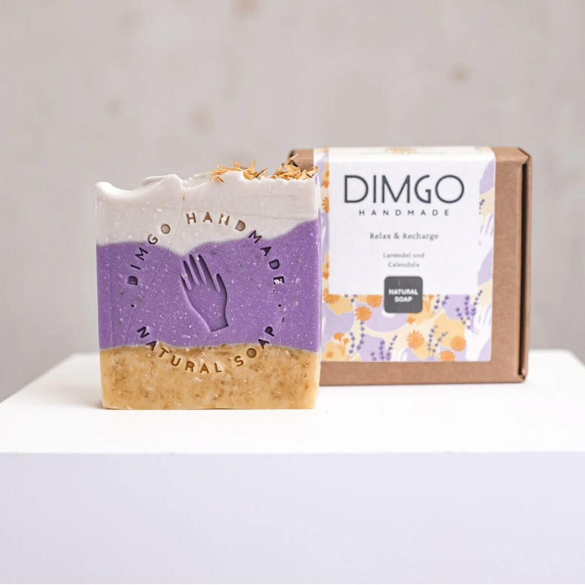 DIMGO - Handgemachte Naturseife Relax & Recharge mit Lavendelduft ...