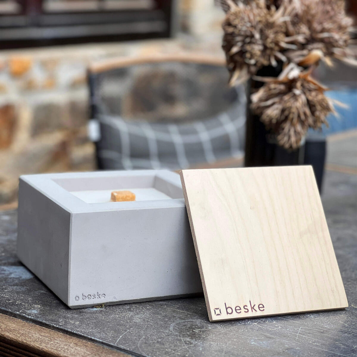 beske - Betonfeuer® Beske-Manufaktur 20x20x11 Dauerdocht ...