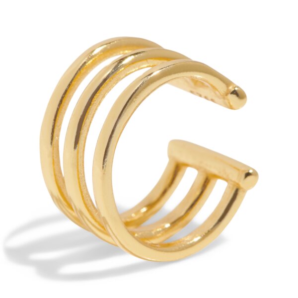 Bound Studios - DER JADA-MANSCHETTEN-OHRRING – 18 Karat vergoldet ...
