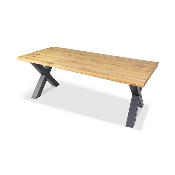 Naturmassivmöbel - Naturmassivmöbel Esstisch Wildeiche Eiche Massivholz ...