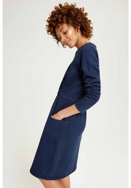 People Tree - Virginia Dress Navy | Avocadostore
