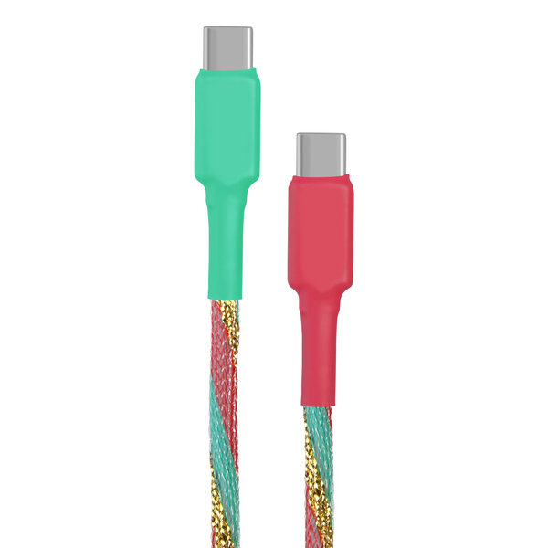 cable salad - cable salad farbenfrohes 100 Watt Schnellladekabel mit ...