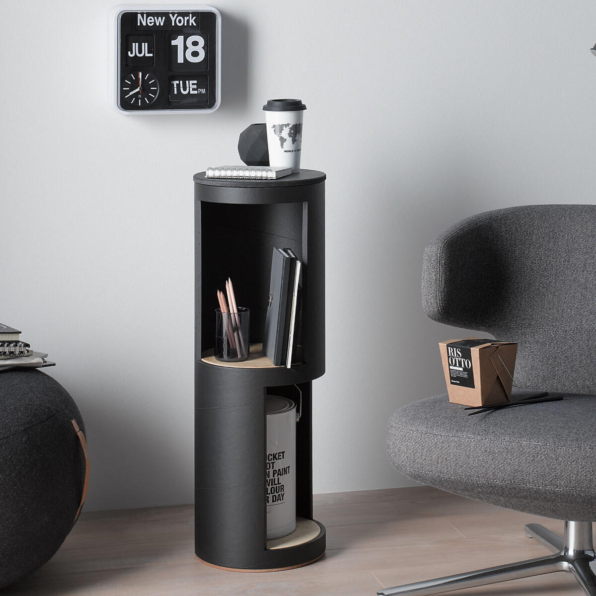 rund:Stil - RUNDA 2 Regalturm schwarz | rund:Stil | Avocadostore